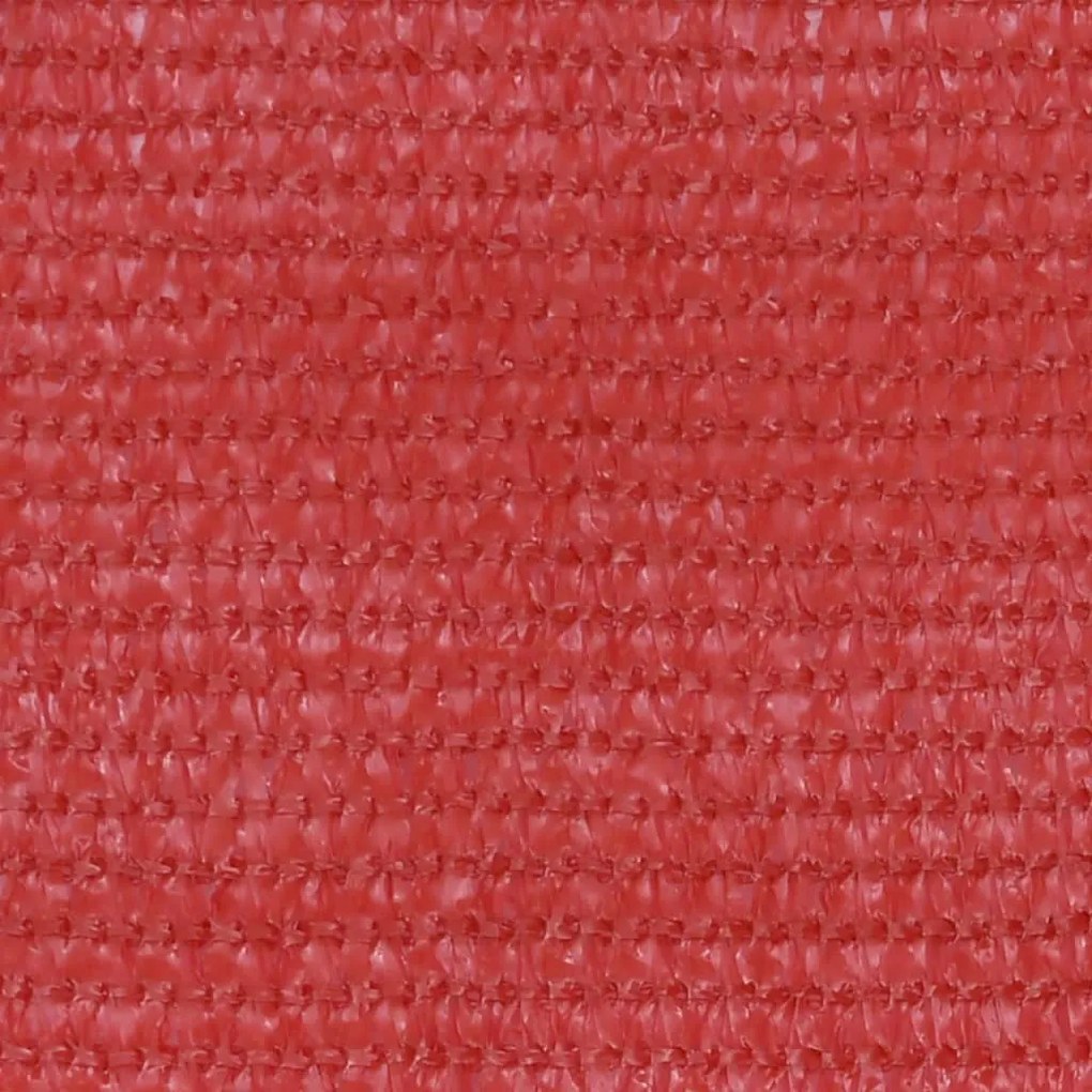 311006 vidaXL Balkónová zástěna červená 75 x 500 cm HDPE