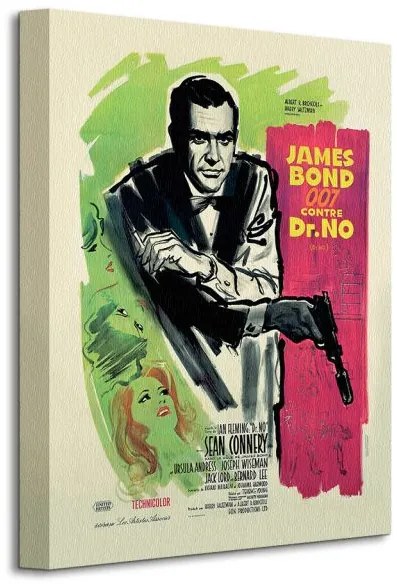 Art Group Obraz na plátně James Bond (Dr. No - French) Velikost: 30 x 40 cm