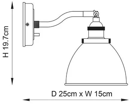 Endon 76330 - Nástěnné bodové svítidlo FRANKLIN 1xE14/40W/230V mosaz/taupe
