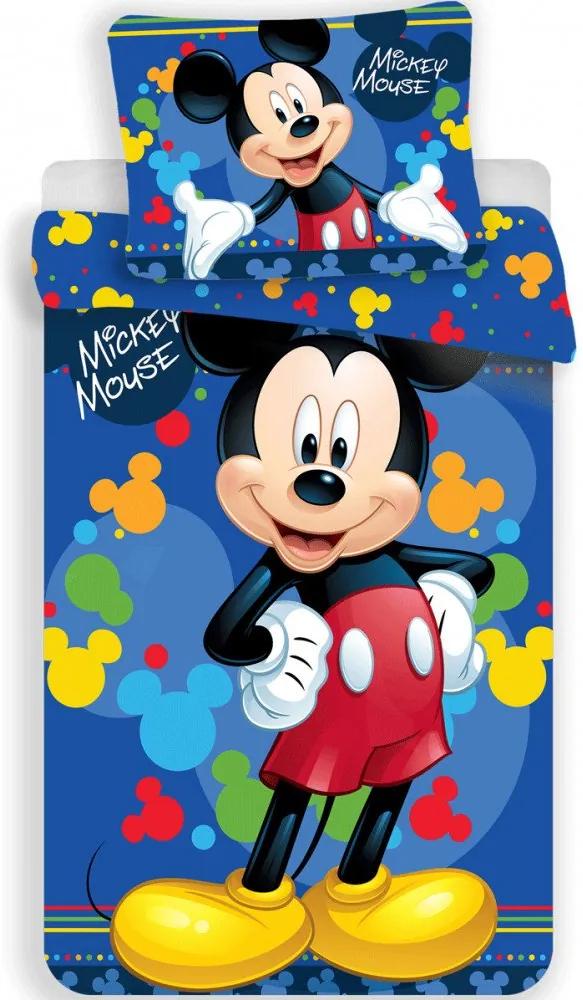 Javoli Dětské bavlněné povlečení Disney Mickey 140×200cm, 70×90 cm