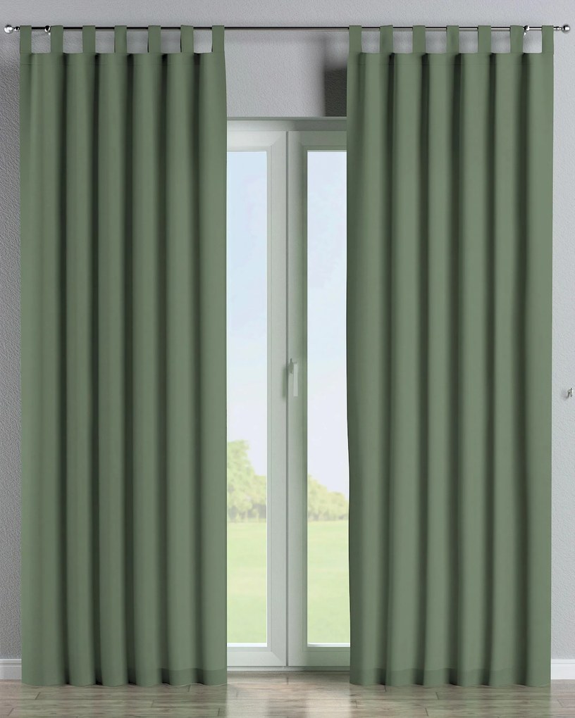 Závěs na poutkach barva zelená