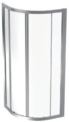 Geberit GEO - Sprchový kout 80x80 cm, stříbrná/čiré sklo 560.111.00.2