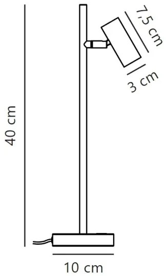 Nordlux - LED Stmívatelná stolní lampa OMARI LED/3,2W/230V černá