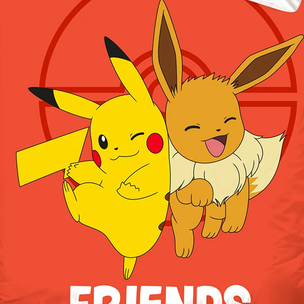 Dětské povlečení Pokémon Eeve a Pikachu