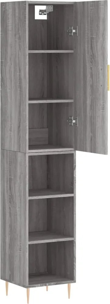 Skříň highboard šedá sonoma 34,5 x 34 x 180 cm kompozitní dřevo 3198975