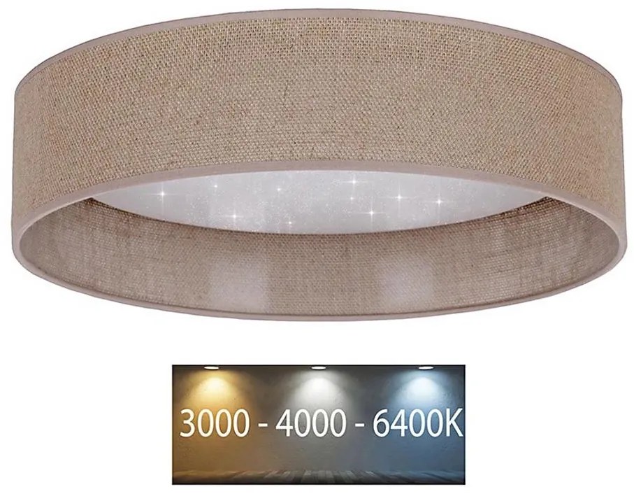 Brilagi - LED Stropní svítidlo VELVET STAR LED/24W/230V pr. 40 cm  hnědá
