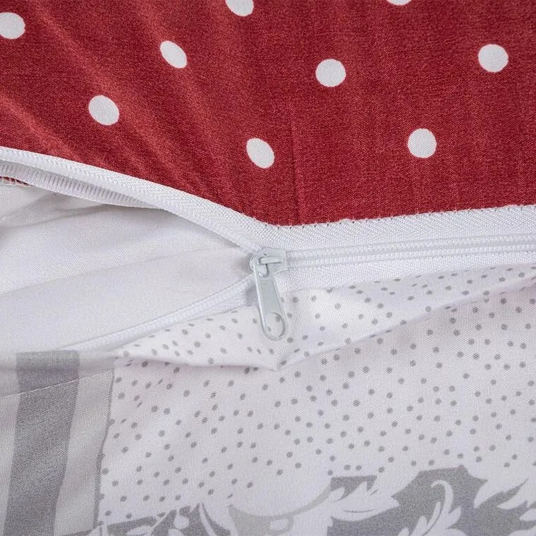 Ložní povlečení z mikrovlákna PATCHWORK SRDCE 2x jednolůžko