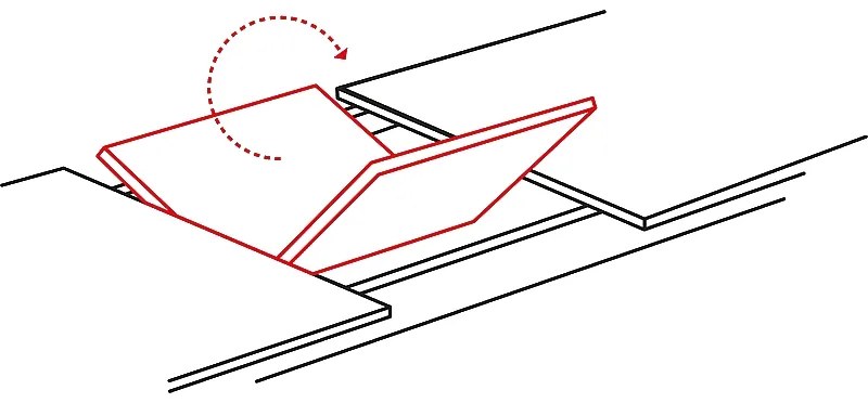 Rozkládací jídelní stůl BRICK Signal