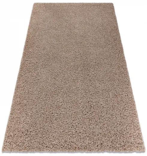 Kusový koberec jednobarevný SOFFI shaggy 5cm béžový Rozměr: 80x300 cm