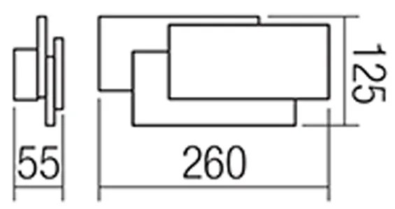 Redo 01-1444 nástěnné LED svítidlo Gamer matně bílé, 12W, 3000K, 26cm