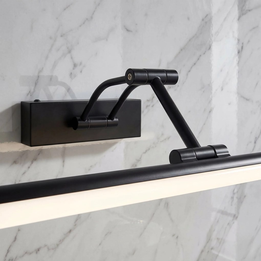 Toolight Rea, Koupelnové nástěnné LED svítidlo SWE025-1W 42cm Black, OSW-20124