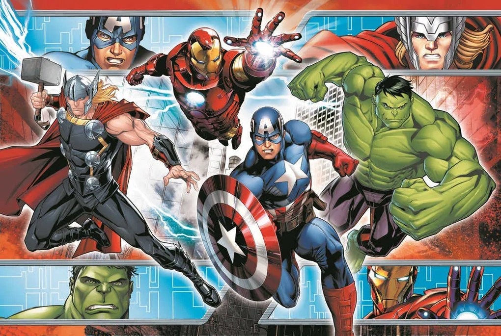 TREFL PUZZLE Avengers 60x40cm 300 dílků skládačka v krabici tr33000