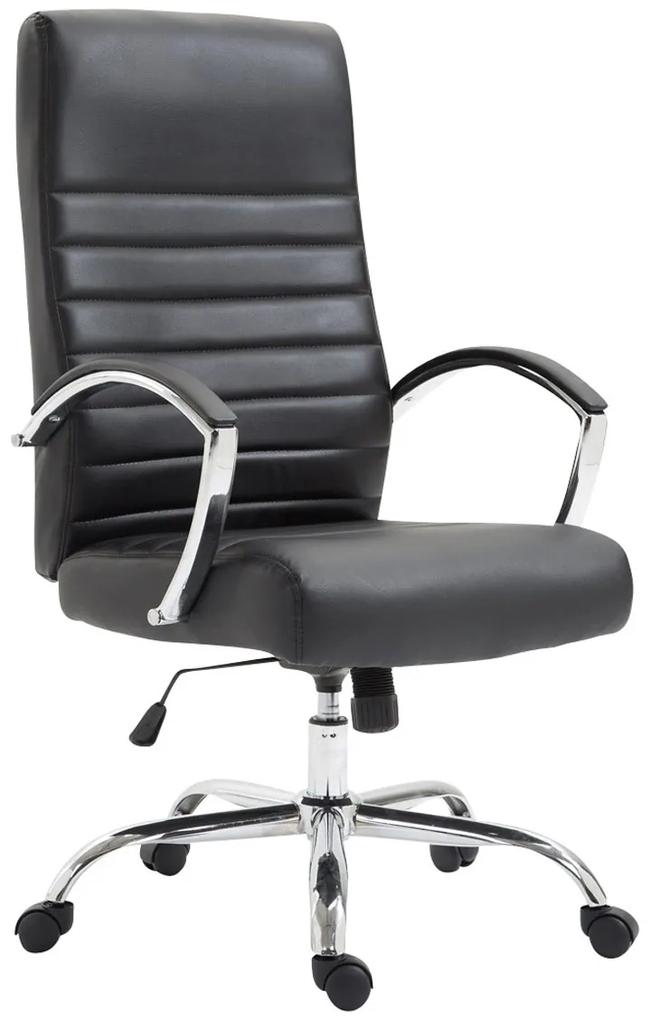 Kancelářská židle Tadlow - umělá kůže | černá