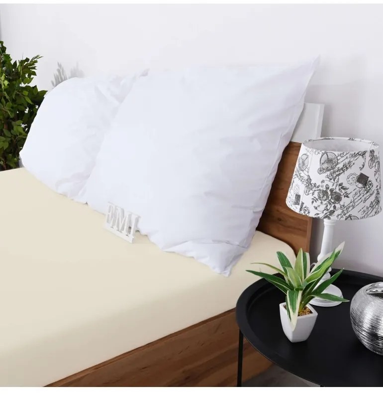 Prostěradlo krémové jersey EMI, Plachta 90x200