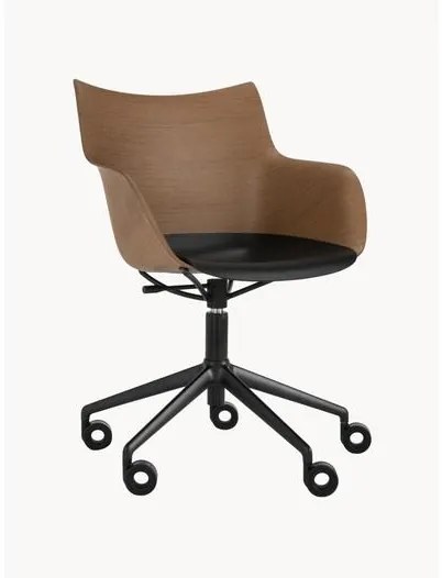 Kancelářská židle's područkami Q/WOOD, výškově nastavitelná