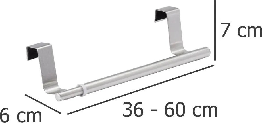 Závěsný věšák na utěrky, nastavitelný 36 - 60 cm, WENKO
