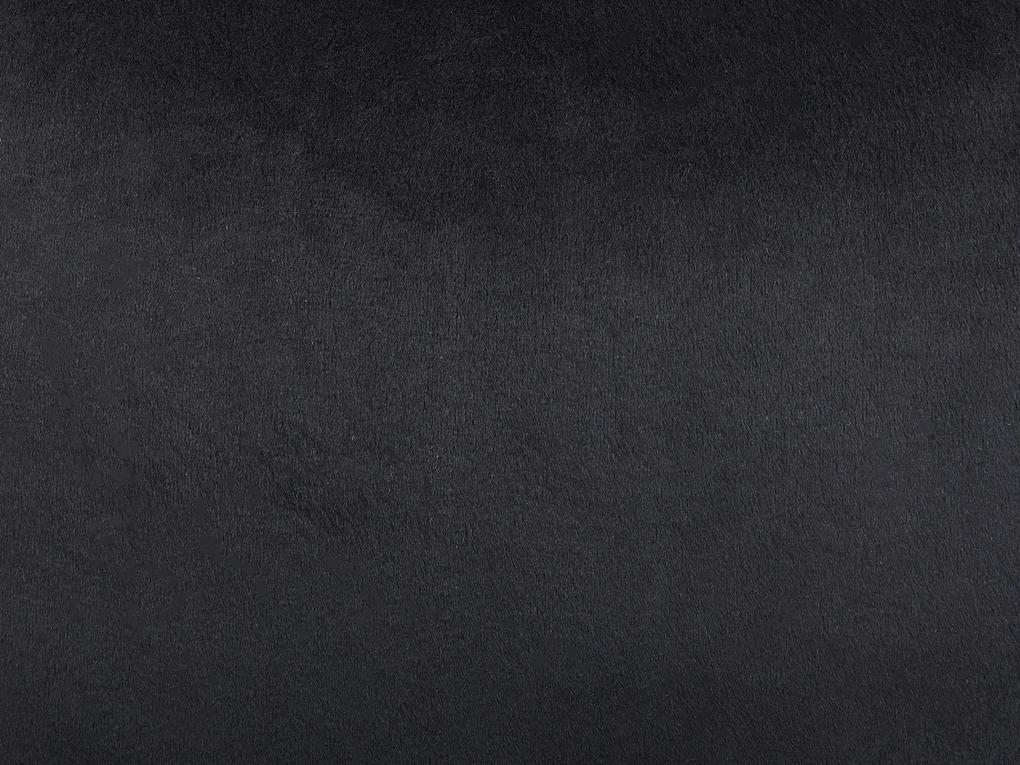 Sada 2 polštářů z umělé kožešiny 45 x 45 cm černá / bílá RUBRUM Beliani