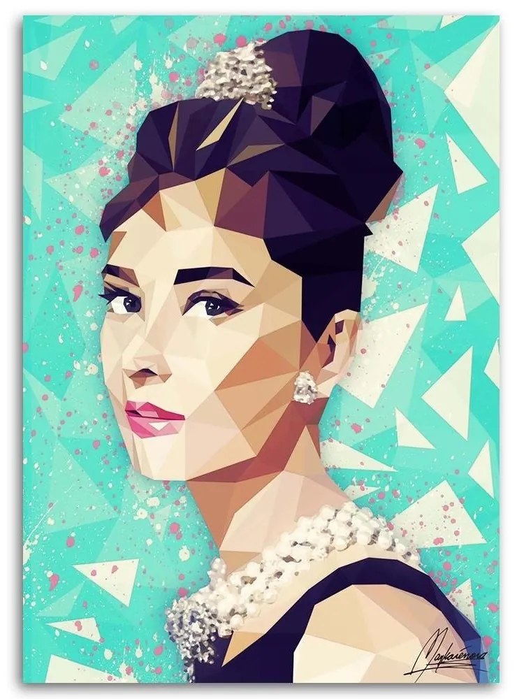 Gario Obraz na plátně Audrey Hepburn s drdolem - Cantu Rozměry: 40 x 60 cm