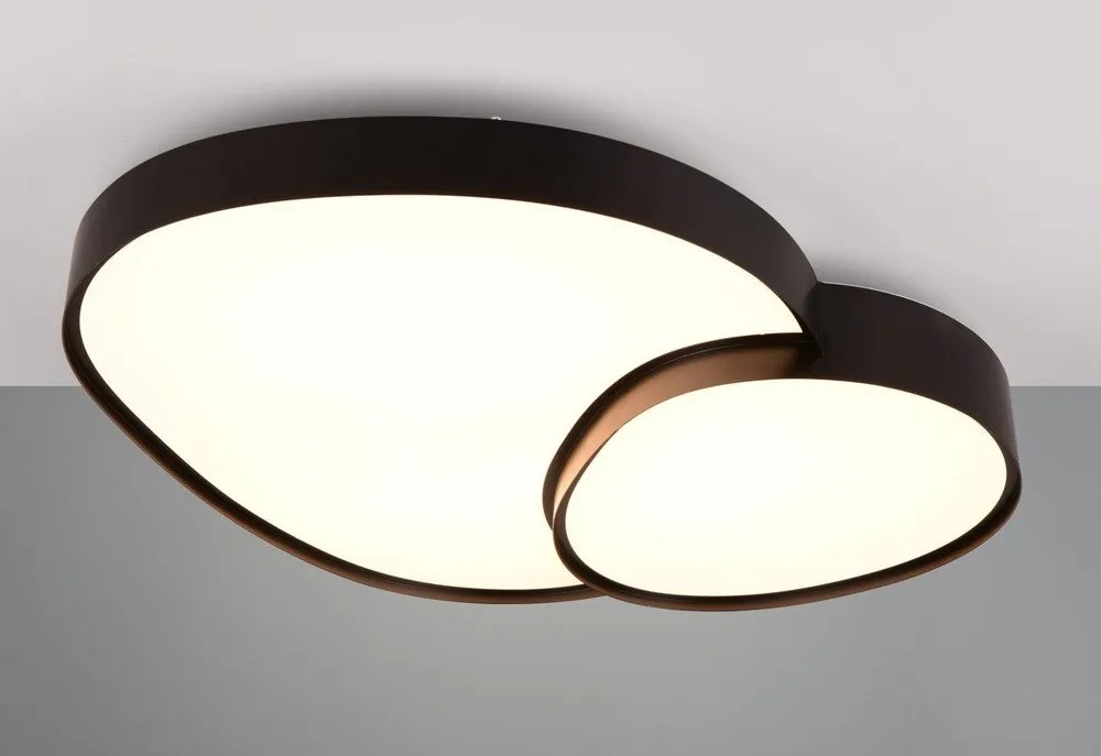 Černé LED stropní svítidlo 63.5x77 cm Rise – Trio