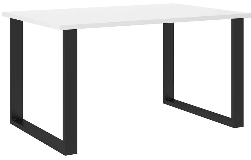 Bílý stůl do jídelny Industrial 138x90 cm