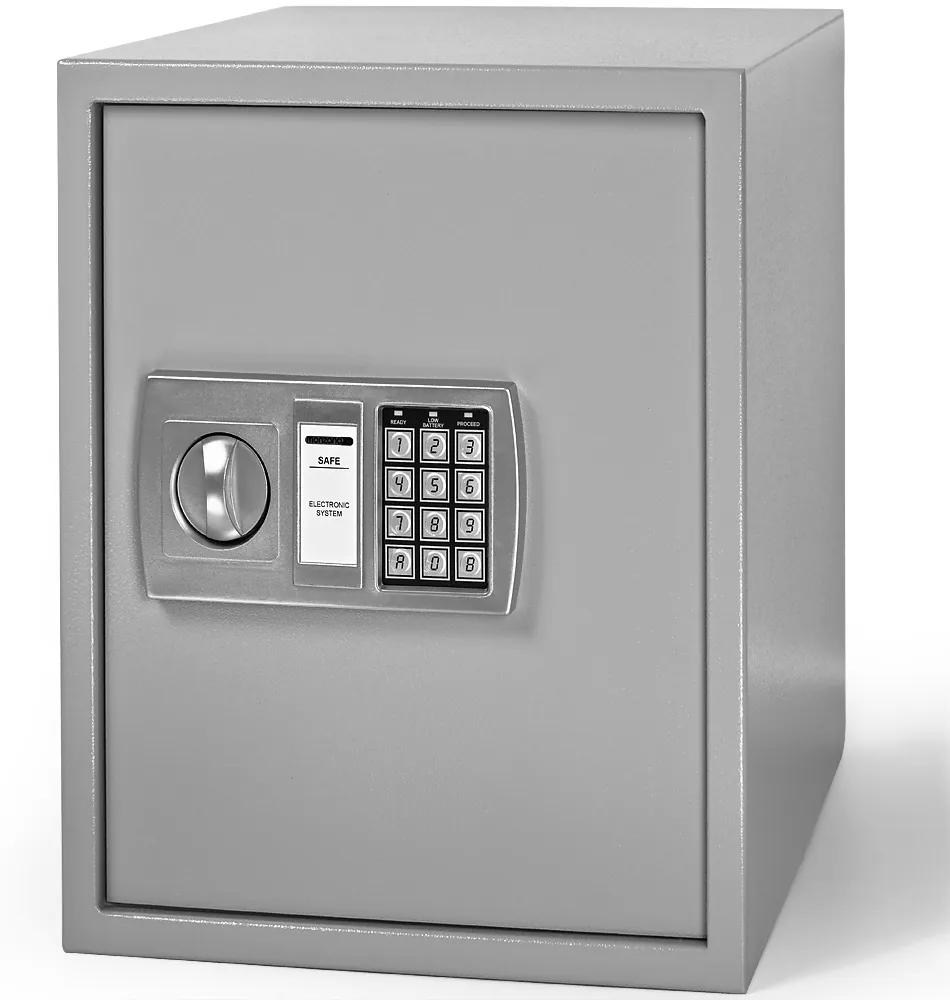 InternetovaZahrada - Bezpečnostní trezor Defer Plus – 35x40x40cm – šedý
