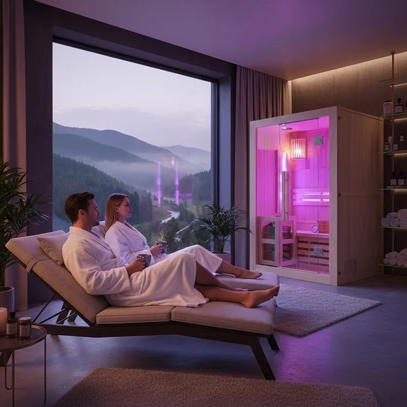 BPS-koupelny Finská sauna Relax HYD-3938 120x105, 1-2 osoby