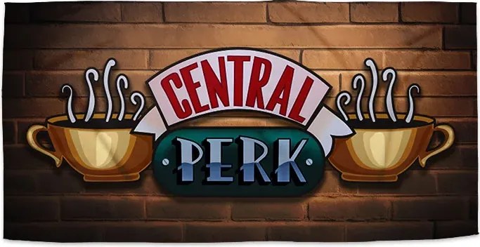 Sablio Ručník Seriál přátelé CENTRAL PERK Cihly - 30x50 cm