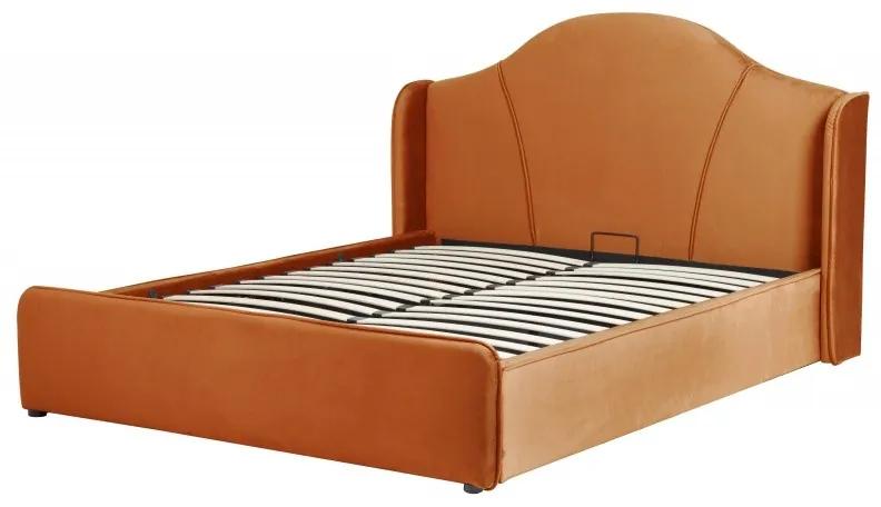 Čalouněná postel Sunrest II 160x200 měděná