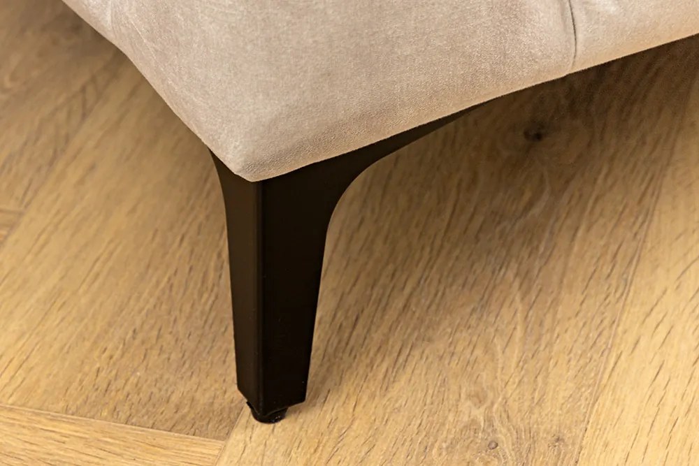 Designové křeslo Rococo šampaňský samet
