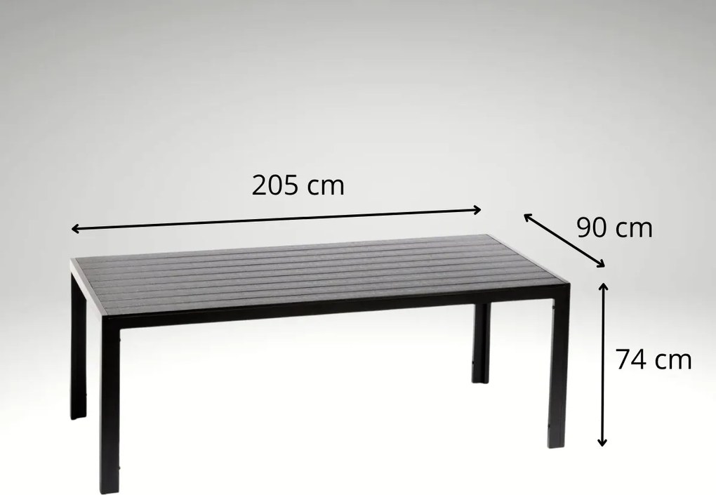 Vikio Zahradní jídelní set 205x90 cm pro 6 osob DT252