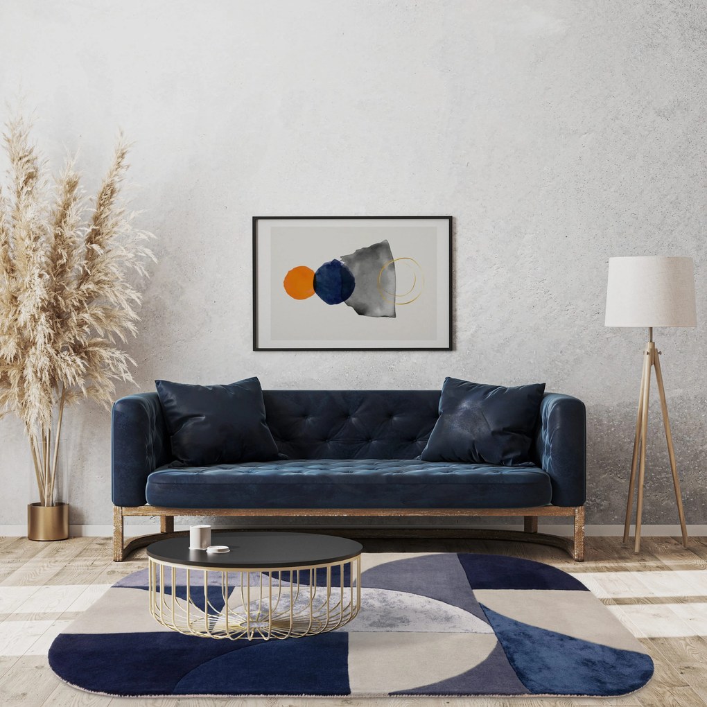 Tribeca Design Kusový koberec Blondie Oval Indigo Rozměry: 200x300 cm