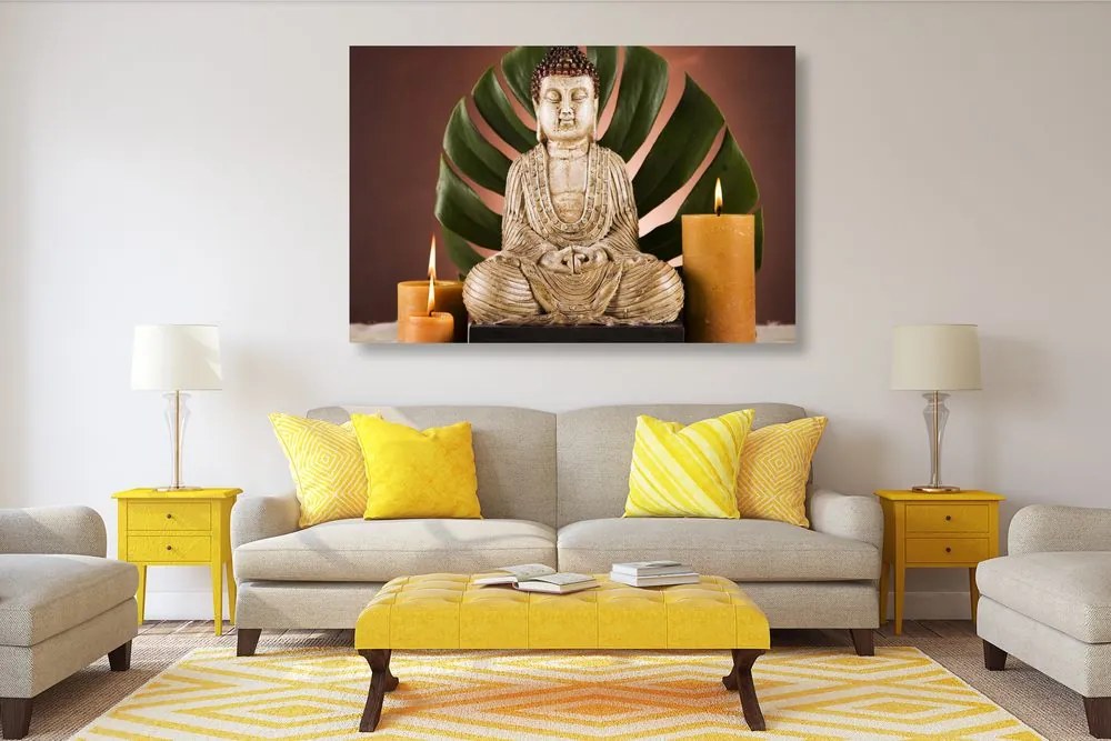 Obraz Budha s relaxačním zátiším Varianta: 120x80