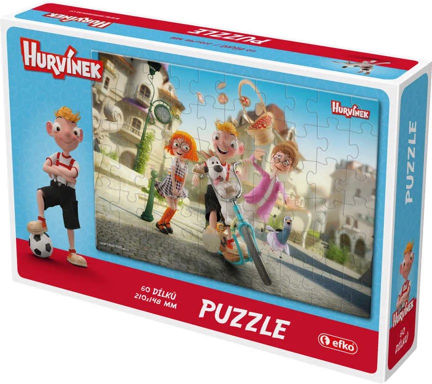 EFKO Puzzle Hurvínek I 21x15cm 60 dílků skládačka v krabici ef86851