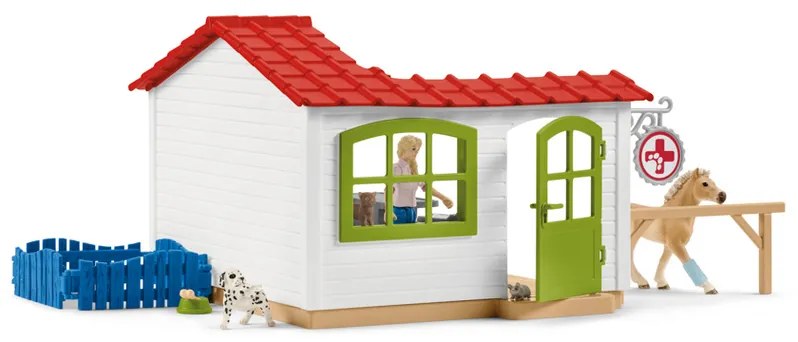 Schleich 42502 Veterinární ordinace pro domácí zvířata