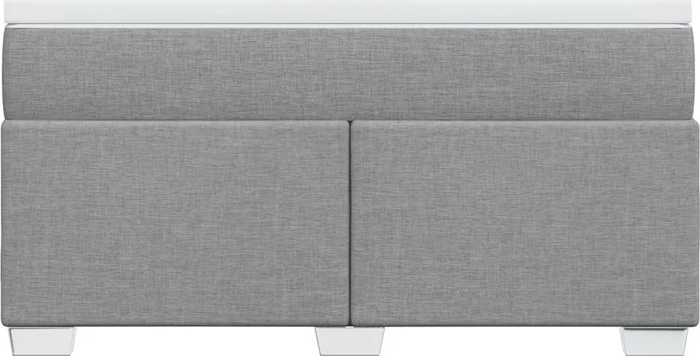 vidaXL Box spring postel s matrací 140x200 cm textil [3285137] Barva: tmavě hnědá