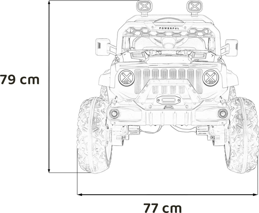 Ramiz Dětské elektrické auto OFF ROAD Speed Černé