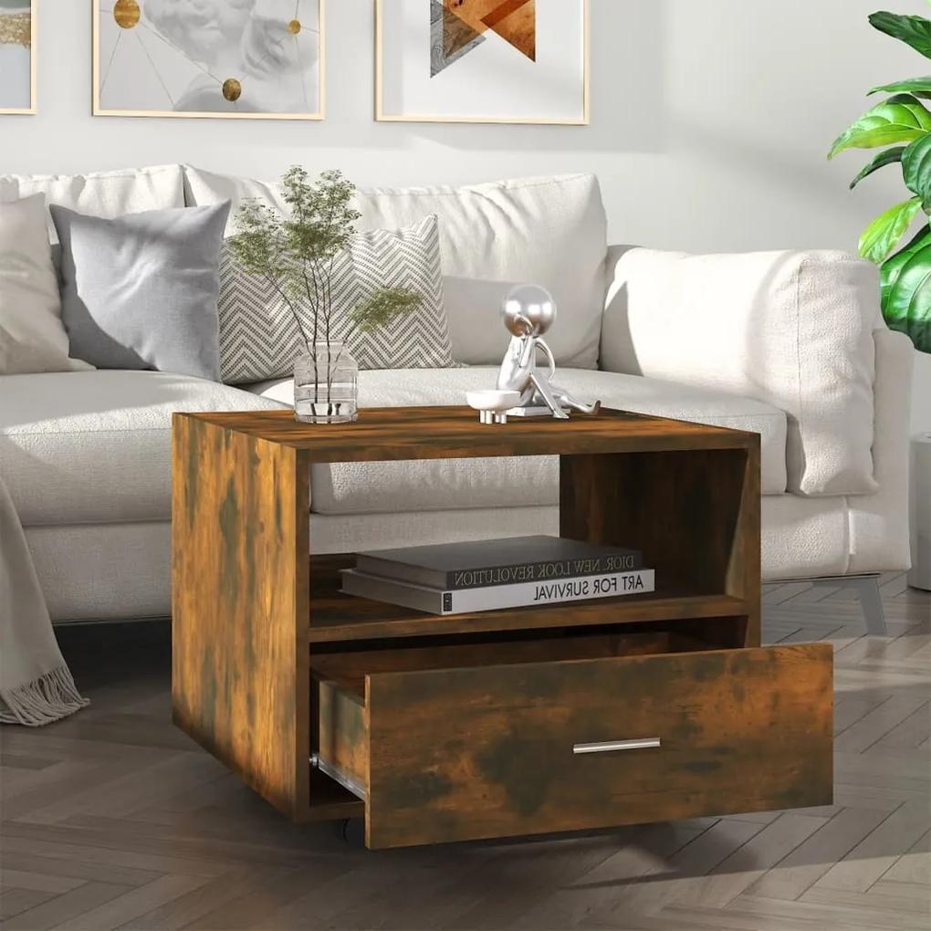 vidaXL Konferenční stolek 55 x 55 x 40 cm kompozitní dřevo [816939] Barva: šedá sonoma