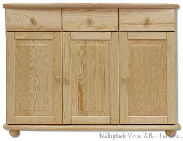 dřevěná kuchyňská skříňka dolní z masivního dřeva borovice KD142 pacyg