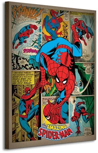 Obraz na plátně Marvel Spider-Man (Retro) 60x80cm WDC90819