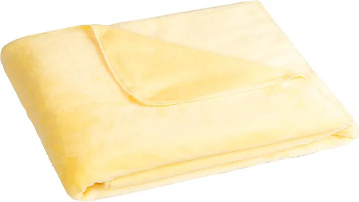Bellatex Přikrývka Korall micro Žlutá 100x150 cm