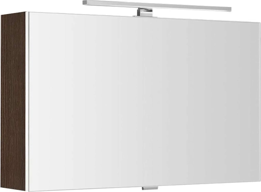 Sapho Cloe - Zrcadlová skříňka s LED osvětlením 80x50x18 cm, borovice rustik CE080-0016