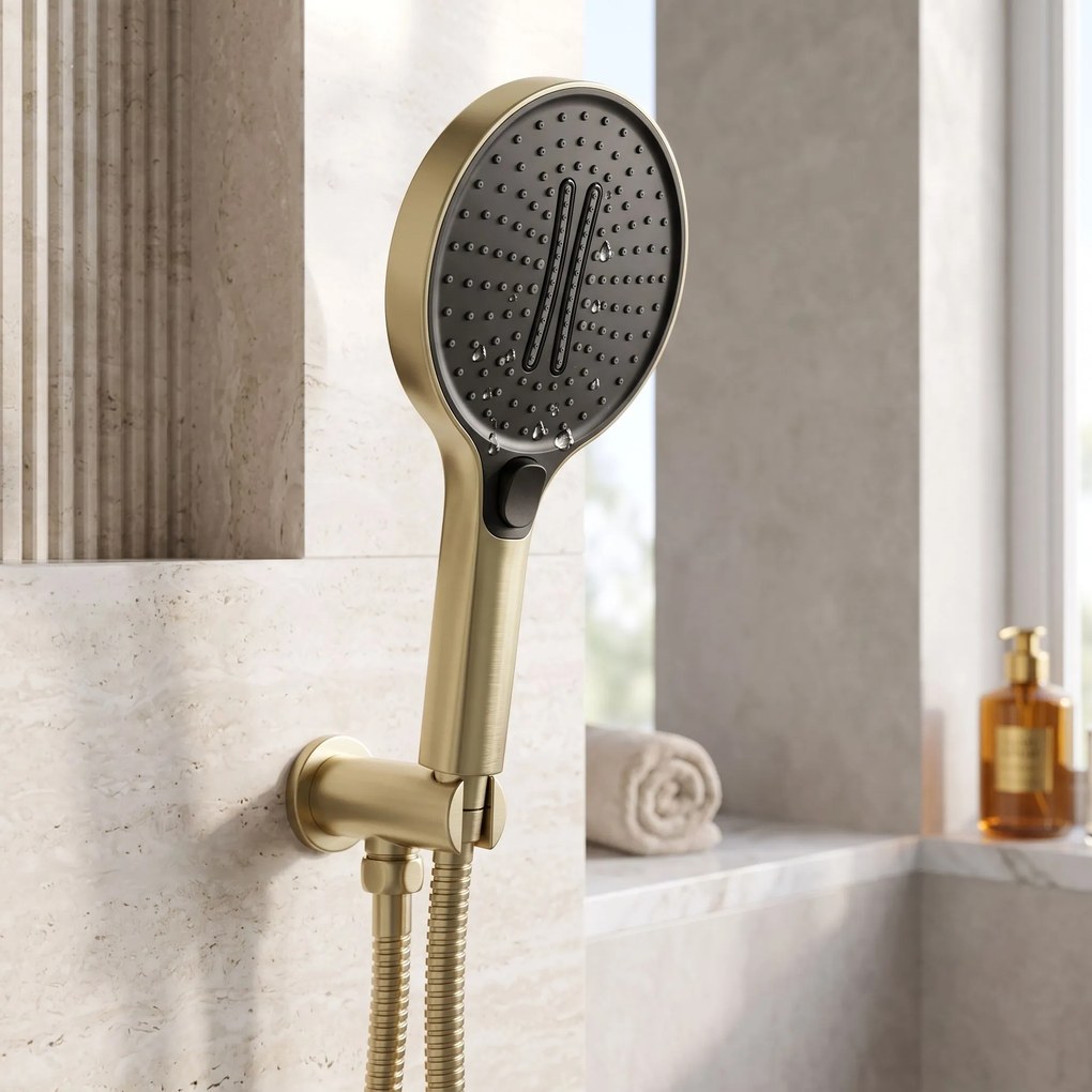 Rea, Sprchová hlavice REA JS-033 Brush Gold, REA-03907