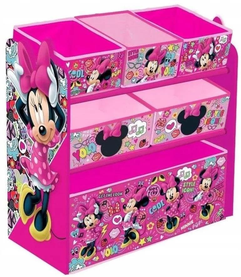Arditex Organizér na hračky Myška Minnie - růžová