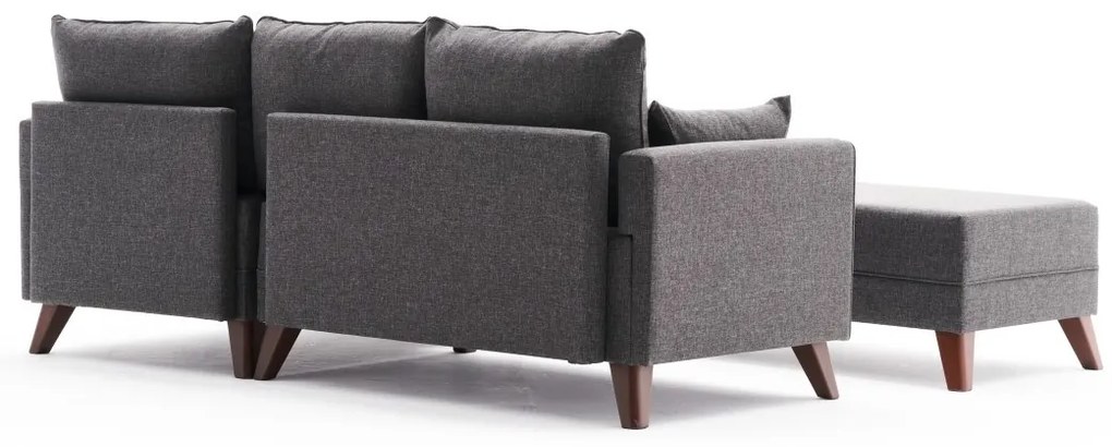 Atelier del Sofa Rohová sedací souprava Bella Mini Corner Sofa Right - Anthracite, Antracitová