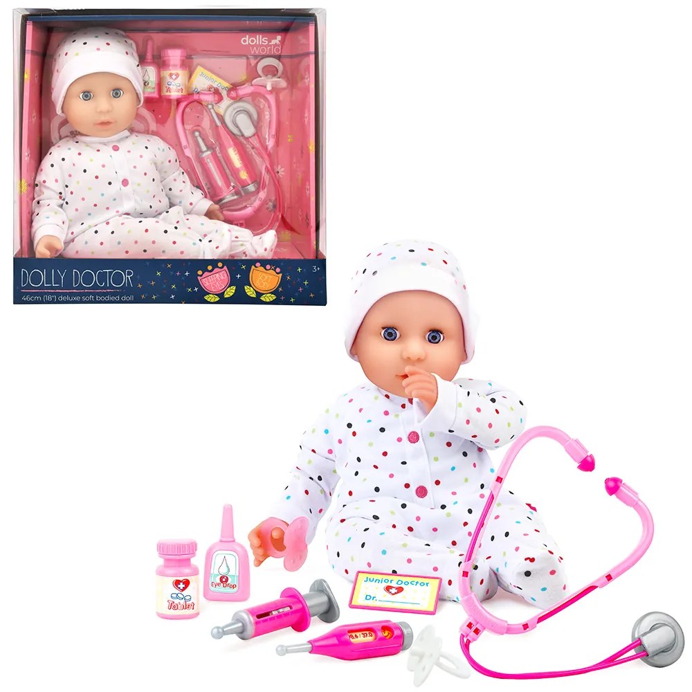 Dolls World - Panenka doktorka Dolly - 46 cm