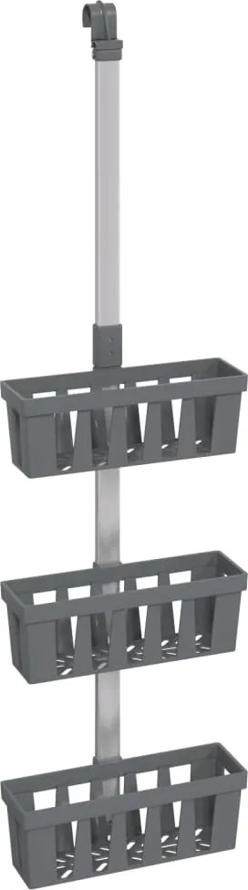 Závěsná police do sprchy 30 x 15 × (67–105) cm hliník 154599