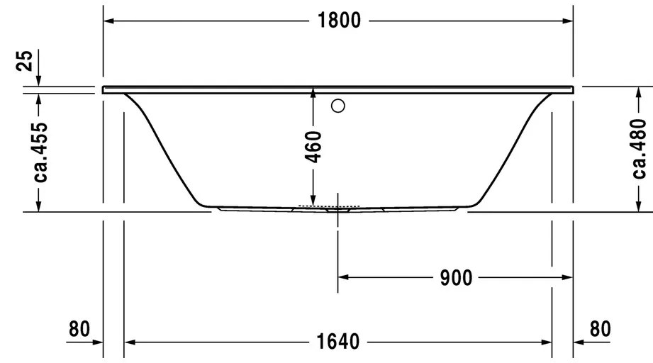 Duravit Darling New - vana 180x80 cm 700244000000000