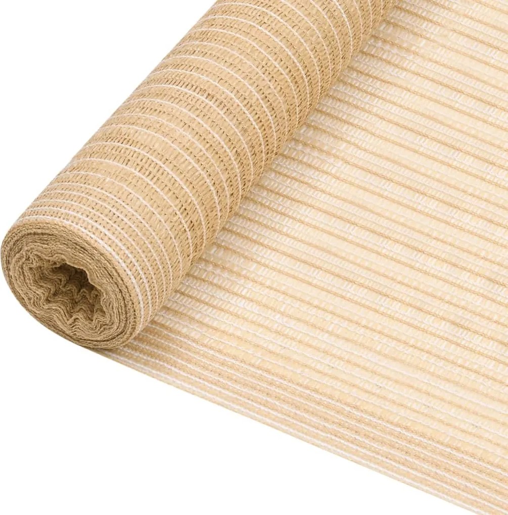 Stínící tkanina béžová 3,6 x 10 m HDPE 75 g/m² 149440