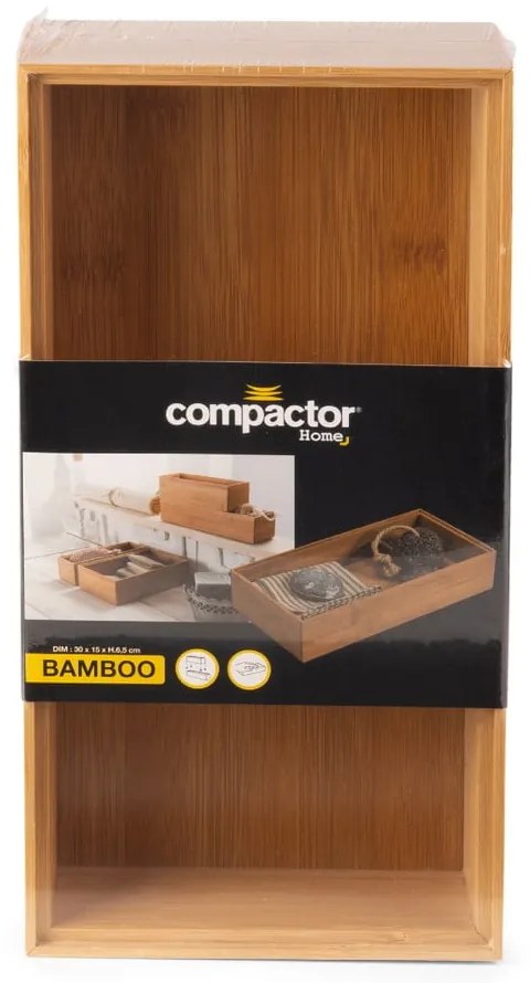 Bambusový box Compactor, 22,5 x 15 x 6,35 cm