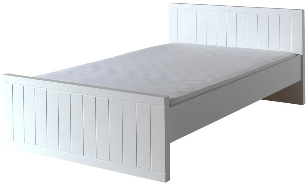 OnaDnes -20% Bílá dřevěná postel Vipack Robin 120 x 200 cm